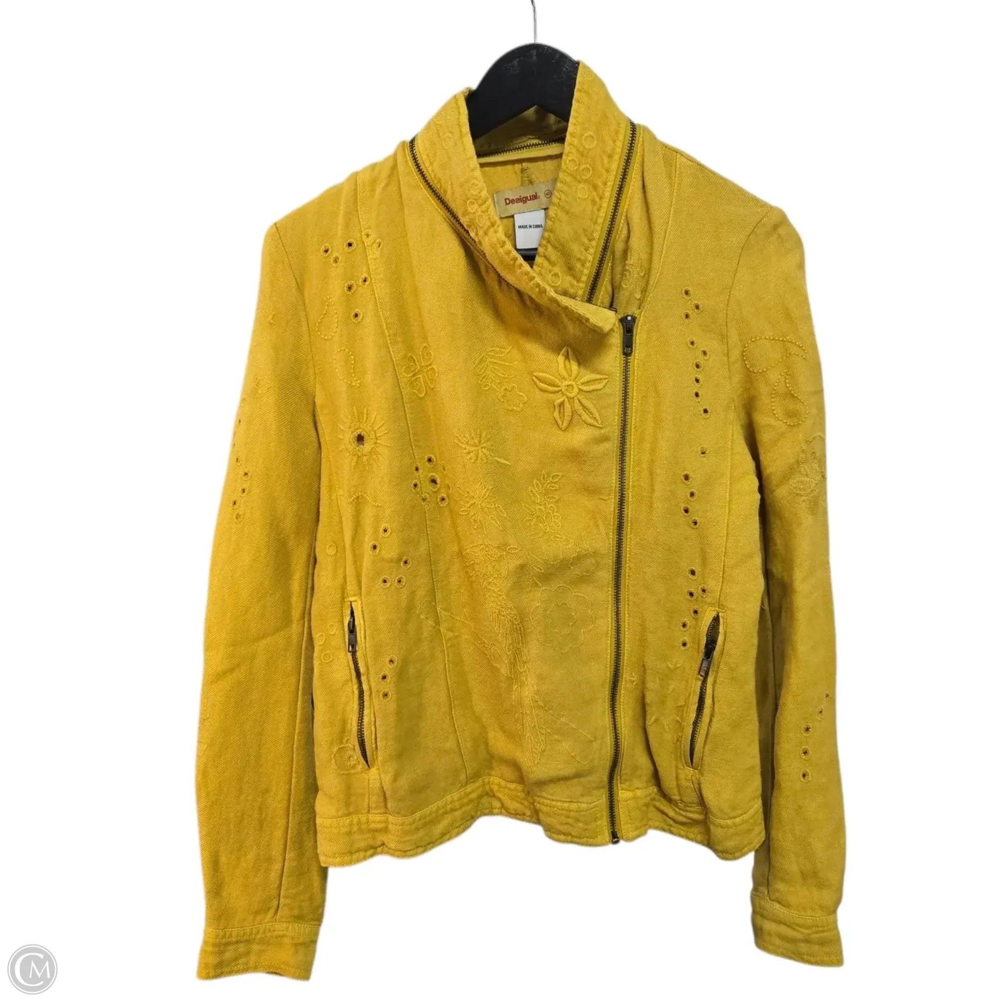 Jacket Denim By Cma In Yellow Denim, Size: M – Clothes Mentor