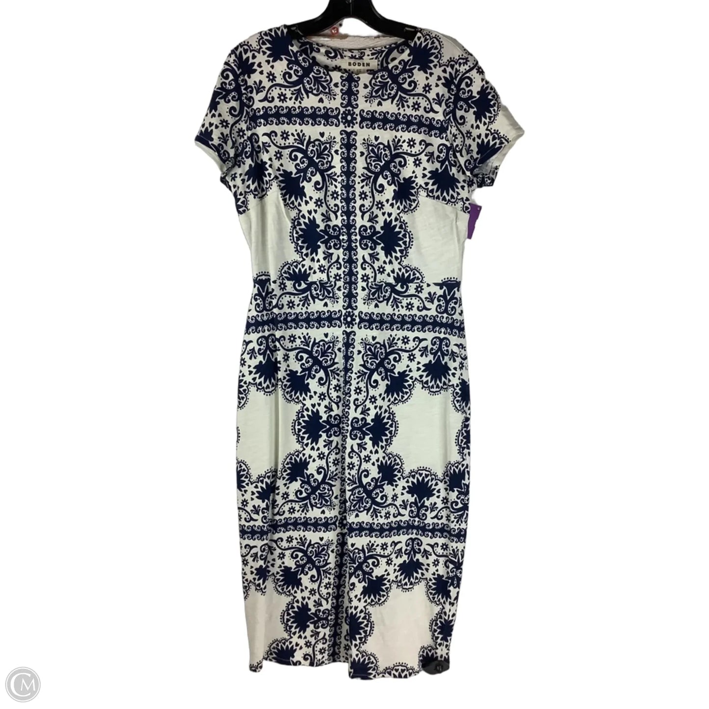 Dress Casual Maxi By Boden In Blue & Cream, Size: 10 – Clothes Mentor