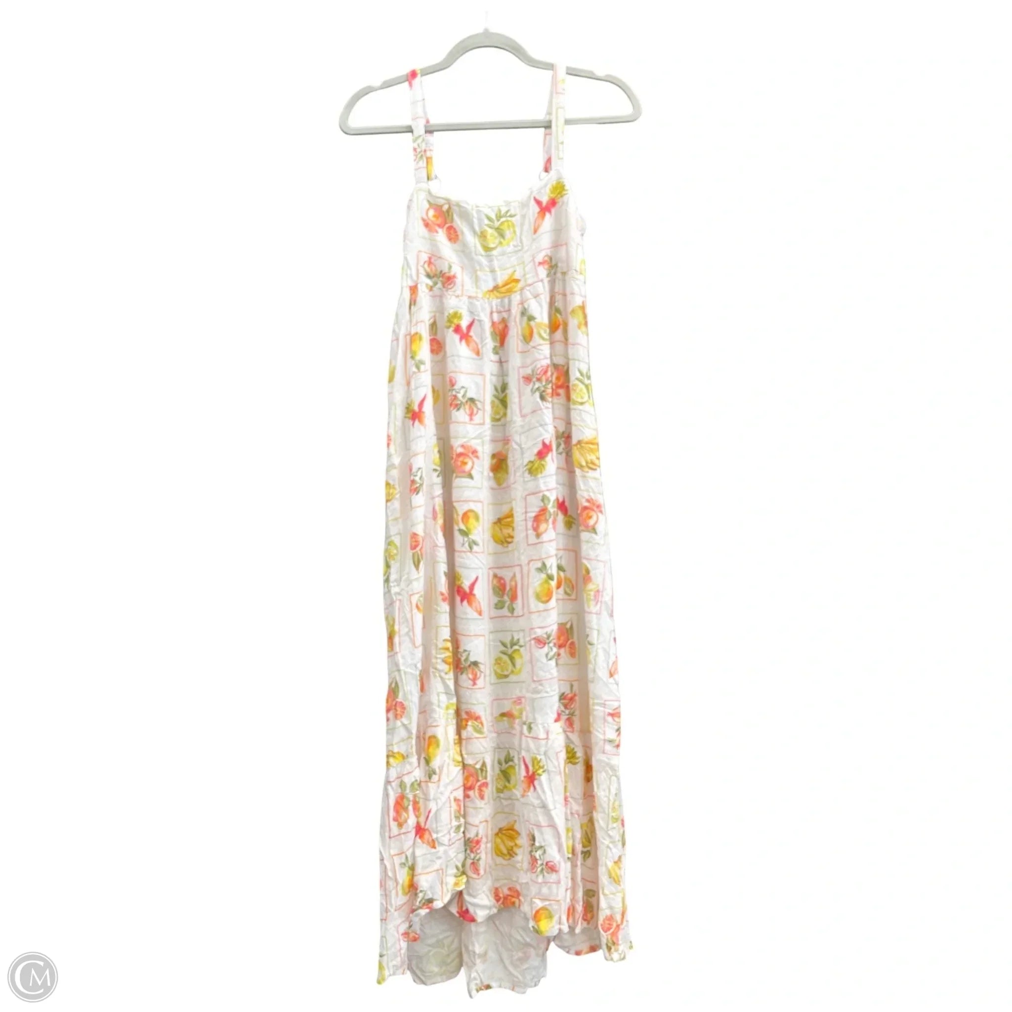 Dress Casual Midi By Cmb In Orange & White, Size: L – Clothes Mentor